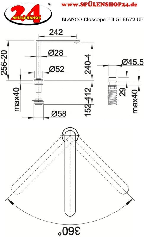 BLANCO ELOSCOPE-F II 516672 günstig kaufen | Spülenshop24