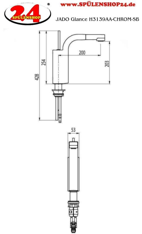 Modell: JADO KOLLEKTION GLANCE H3139AA Markenprodukt der Firma JADO ...