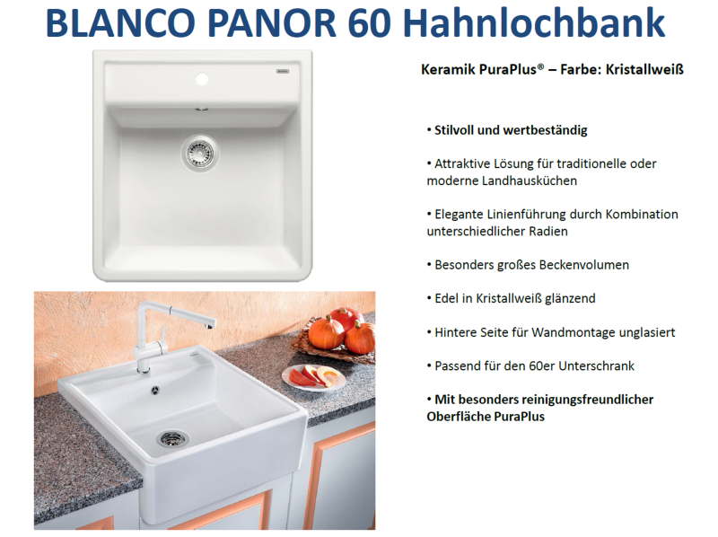 BLANCO PANOR 60 online günstig kaufen | Spülenshop24