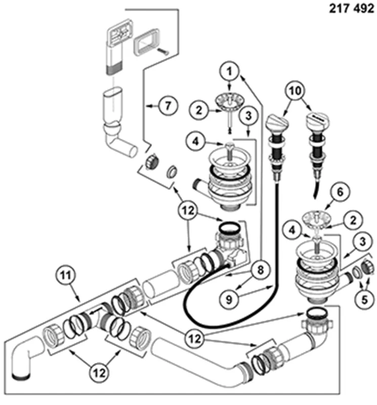 BLANCO Ablaufgarnitur Komplett (217492) | Spülenshop24
