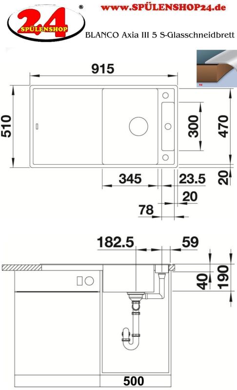 BLANCO AXIA III 5 S online günstig kaufen | Spülenshop24