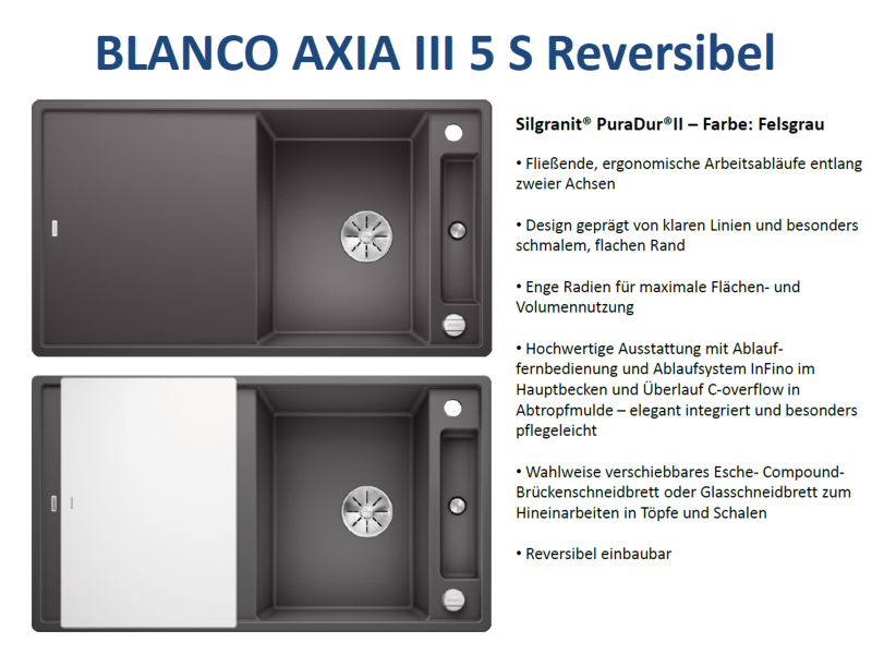 BLANCO AXIA III 5 S online günstig kaufen | Spülenshop24
